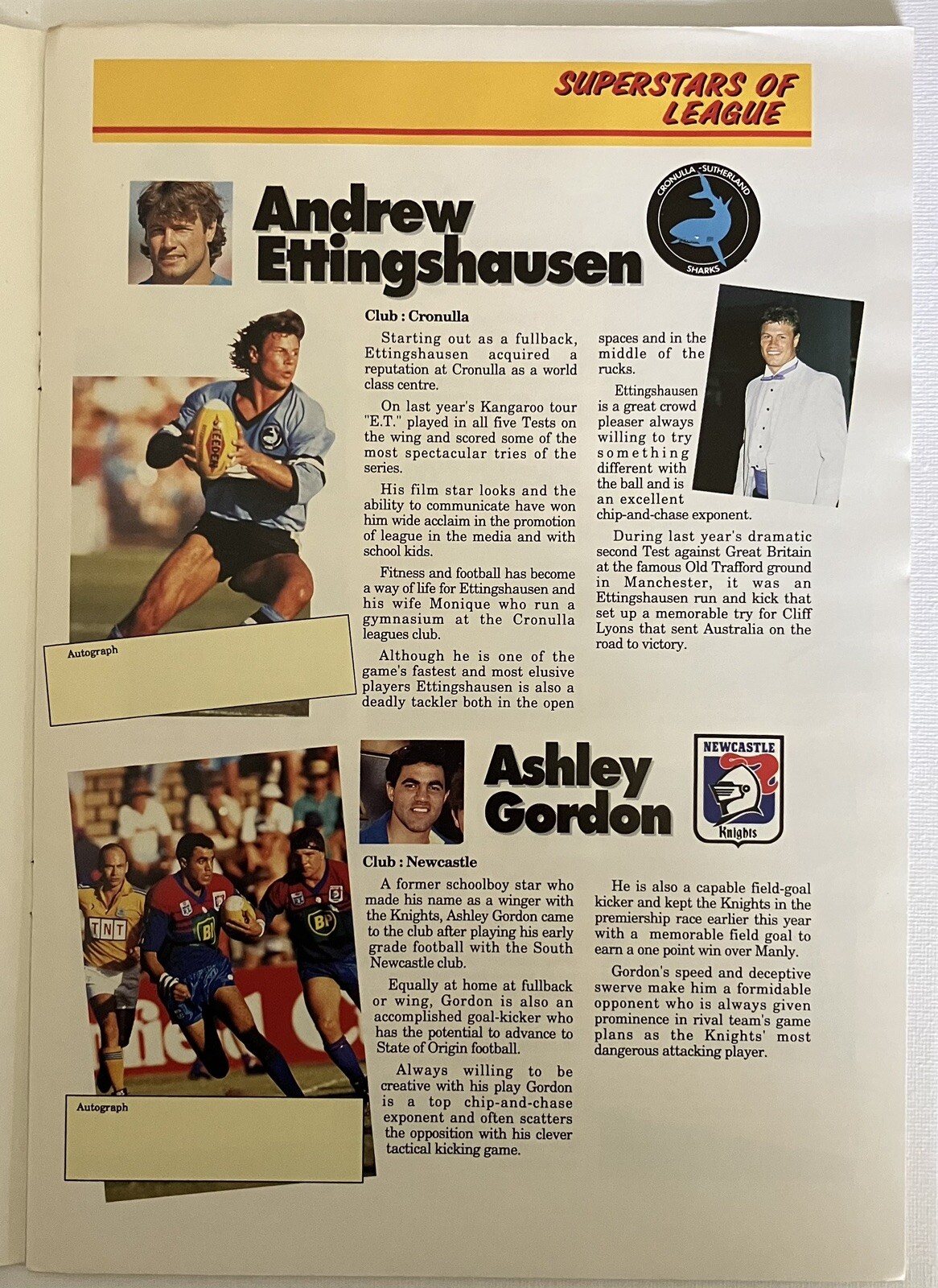 Superstars of League Medal Book 1991 NRL - Medals Not Included. | eBay