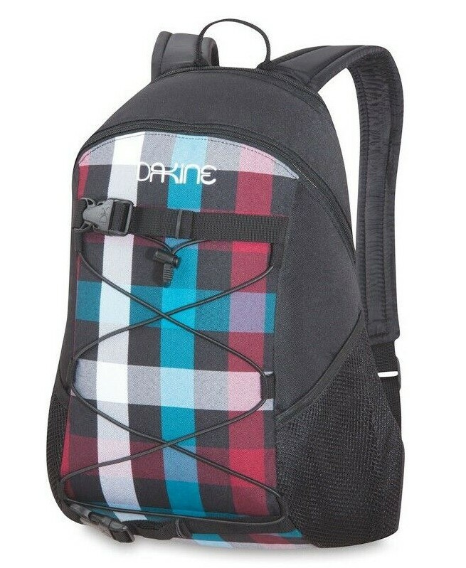 Dakine WONDER 15L Highland Plaid Black Skateboard Carry Bungee Storage ...