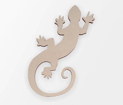 Wooden Shape Gecko - Gecko Wooden Cut Out, Wall Art, Home Decor, Wall ...