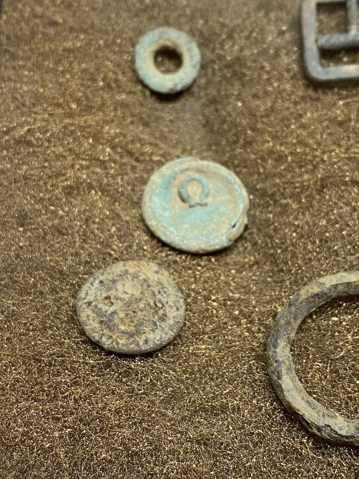 7 Old Rare Antique Civil War Relics Excavated From Battlefields. Bullet ...