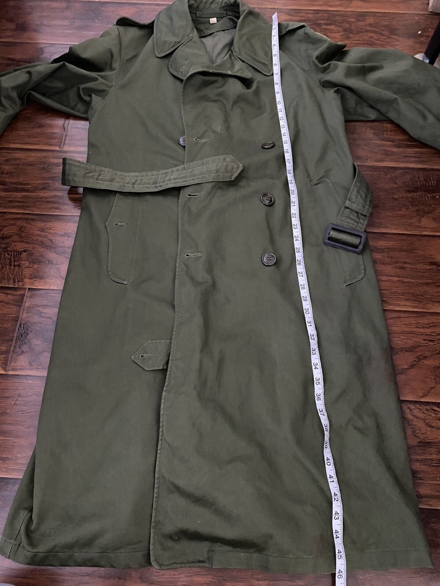 Vintage 1951 Military Field Overcoat M1950-A Trench Coat Vintage 1951 Military Field Overcoat M1950-A Trench Coat