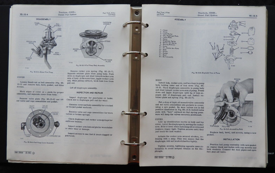 1964-1970 GENUINE JOHN DEERE 600 JD600 INDUSTRIAL TRACTOR SERVICE ...