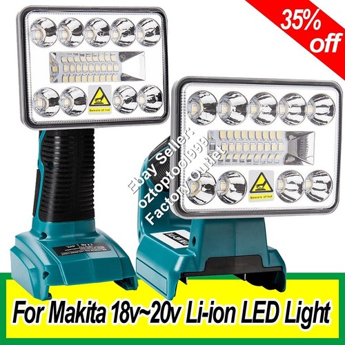 18V Li-ion LED Work Light Workshop Torch Flashlights Camping for Makita ...