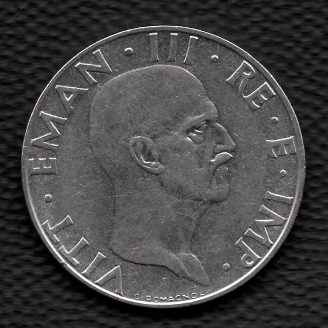 1939 Italy 50 Centesimi Coin Victor Emmanuel III / eagle non-magnetic ...