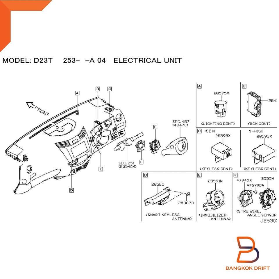 IPDM Module Controller Unit For Nissan Frontier D23 NP300 2015-23 284B7 ...