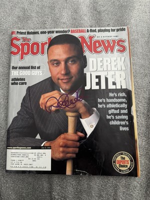 Derek Jeter Autograph Signed The Sporting News Magazine July 02’ W/ COA ...