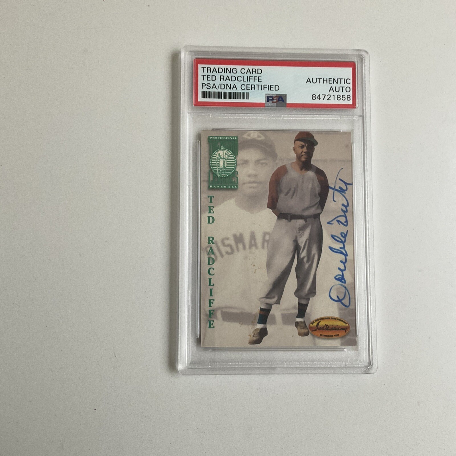 Ted Double Duty Radcliffe PSA Authenticated Signed 1994 Ted Williams ...
