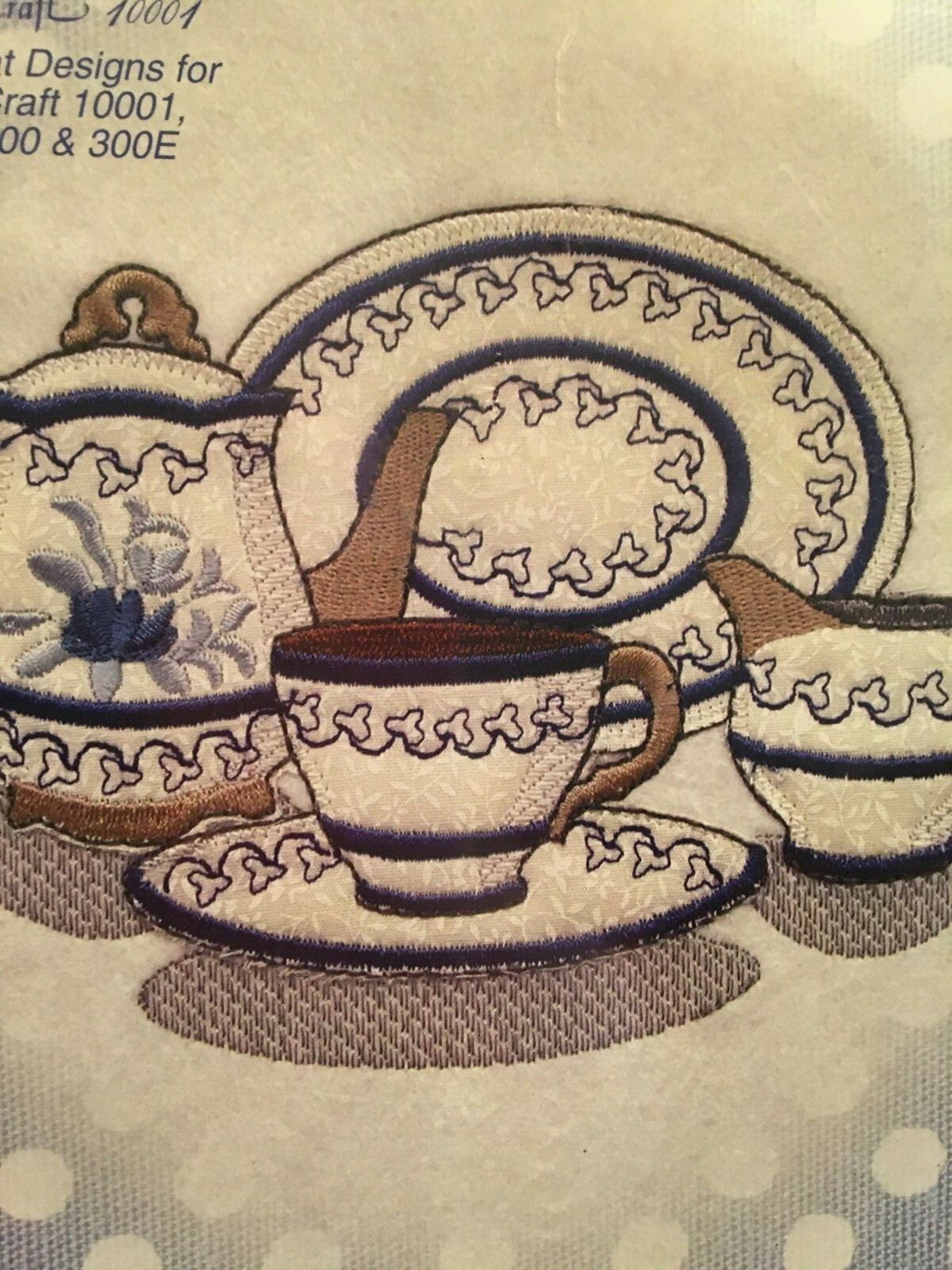 Janome applique collection Afternoon Brew JEF format designs for Memory ...