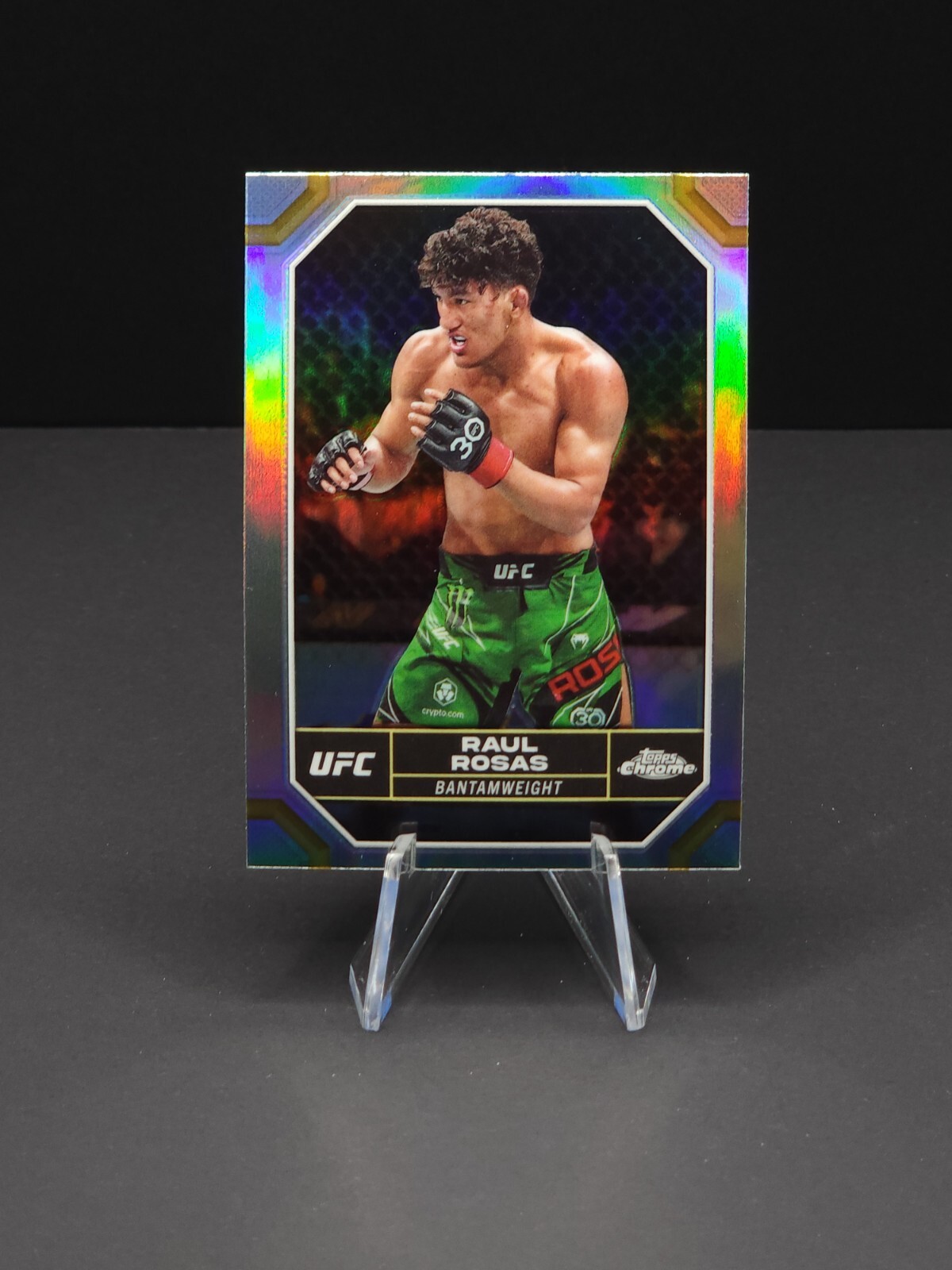 2024 TOPPS CHROME UFC RAUL ROSAS REFRACTOR #161 BANTAMWEIGHT Chiwiwis ...
