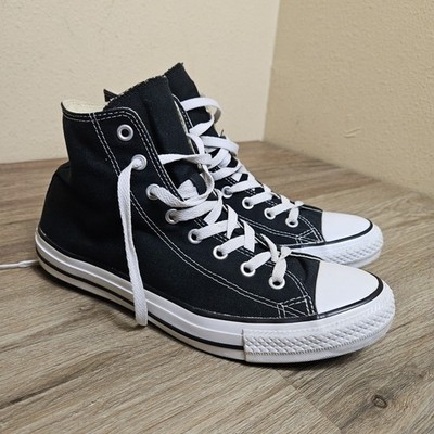 Converse Chuck Taylor All Star High Top Black Canvas Sneakers Men's Sz ...