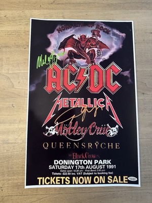 Angus Young, And Malcom Young Signed AC/DC Tour Poster COA | eBay