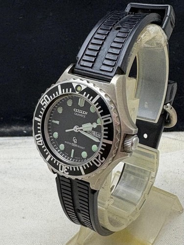 Citizen Quartz Diver Vintage Mid Size Watch Unisex Tested 32mm ...