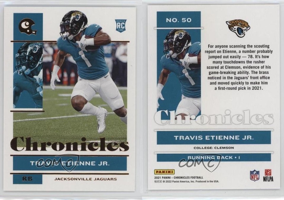 2021 Panini Chronicles Bronze Travis Etienne Jr #50 1m6v | eBay