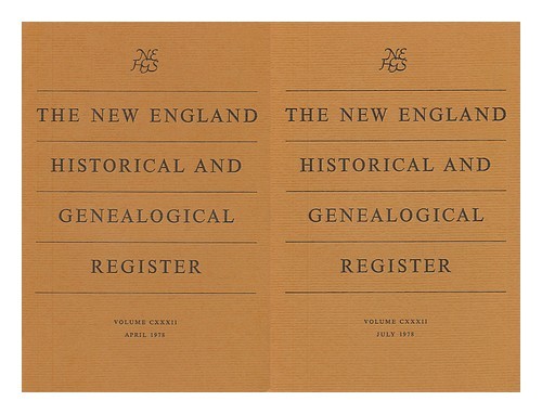 DOANE, GILBERT HARRY (ED The New England Historical and Genealogical ...