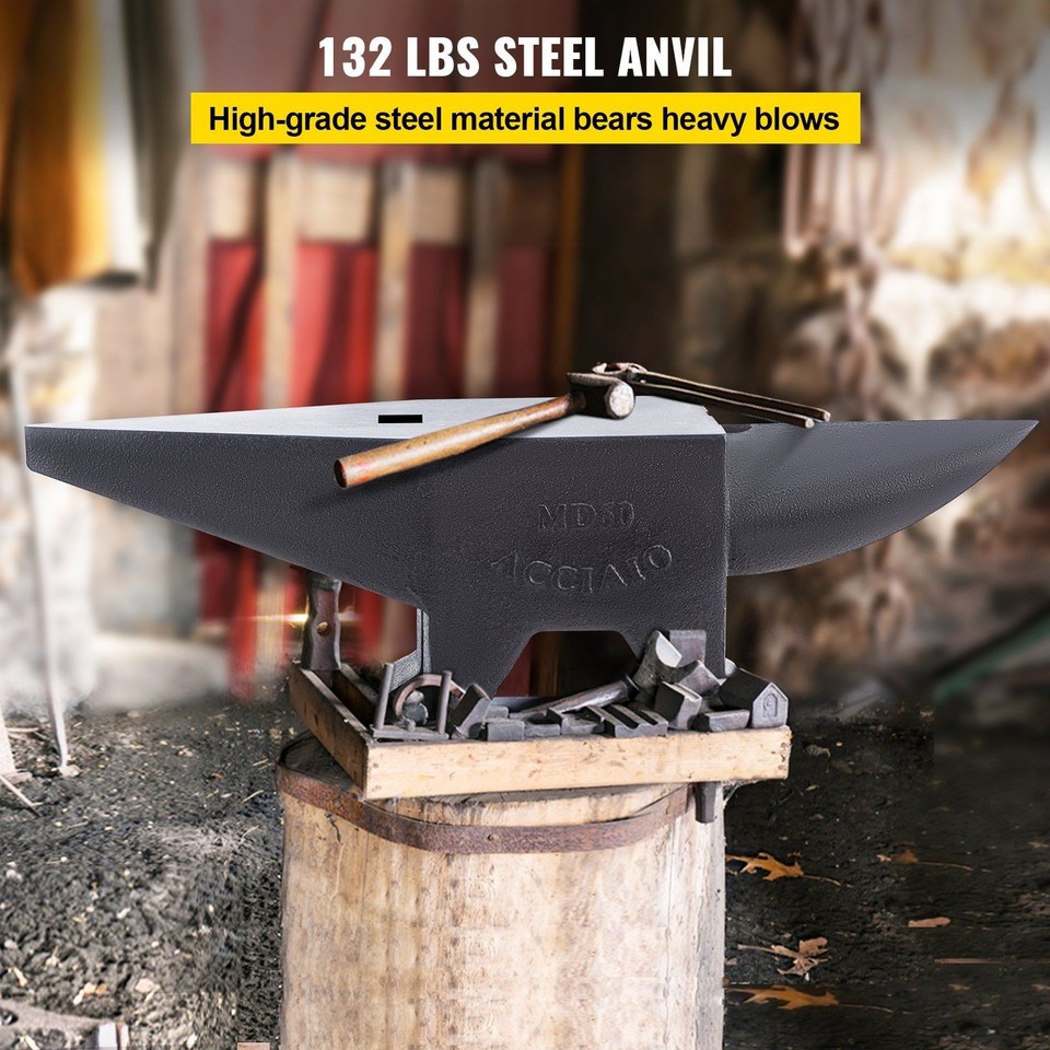 132lb Elite Anvil 55 HRC Specialized in Bending Riveting Flattening ...