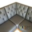 Modular Deep Buttoned Banquette Fitted Bench Booth Seating - Cafe ...