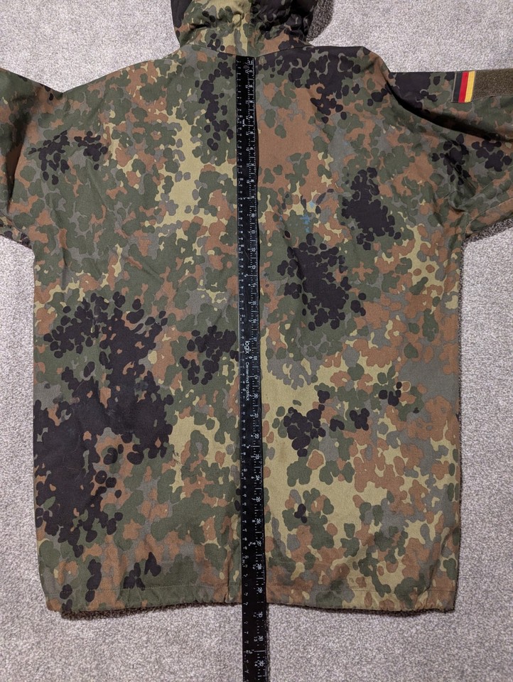 German Army Jacket Mens Medium Vintage Bundeswehr Gore-Tex Flecktarn ...