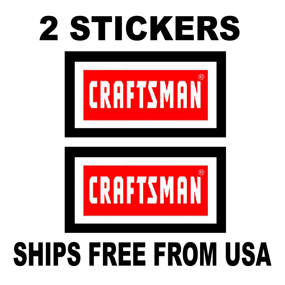 2 CRAFTSMAN TOOL STICKERs VINTAGE DECAL REPLICA MECHANIC TOOLBOX USA | eBay