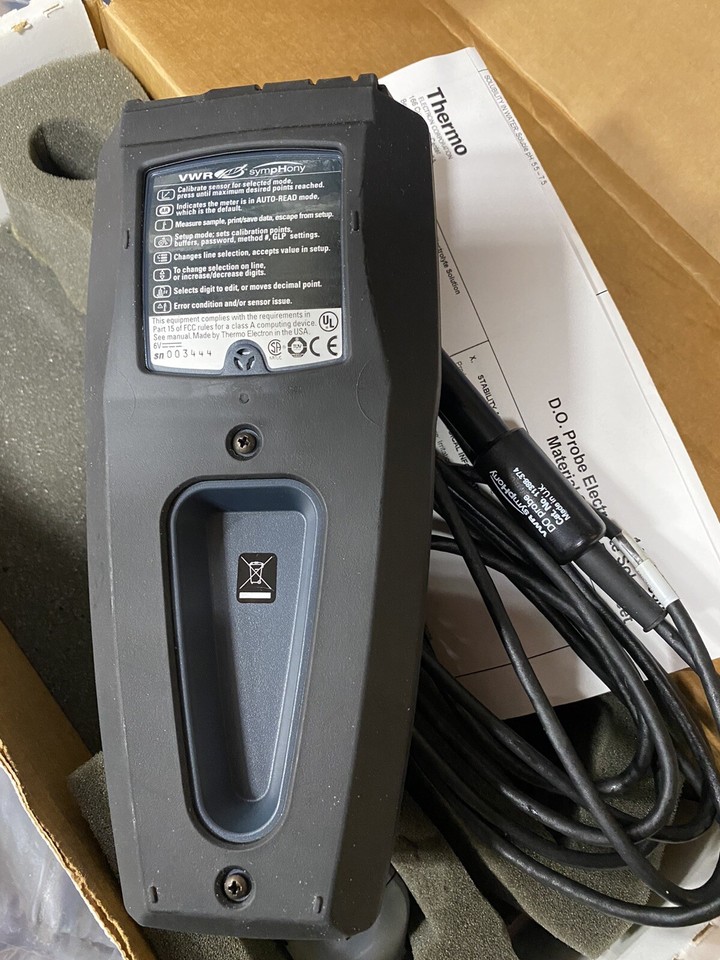 VWR PH Meter SP70D SympHony, DO Probe 11388-374 | eBay
