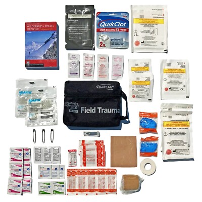 Field Trauma Emergency First Aid Kit with Vented Chest Seal and ...