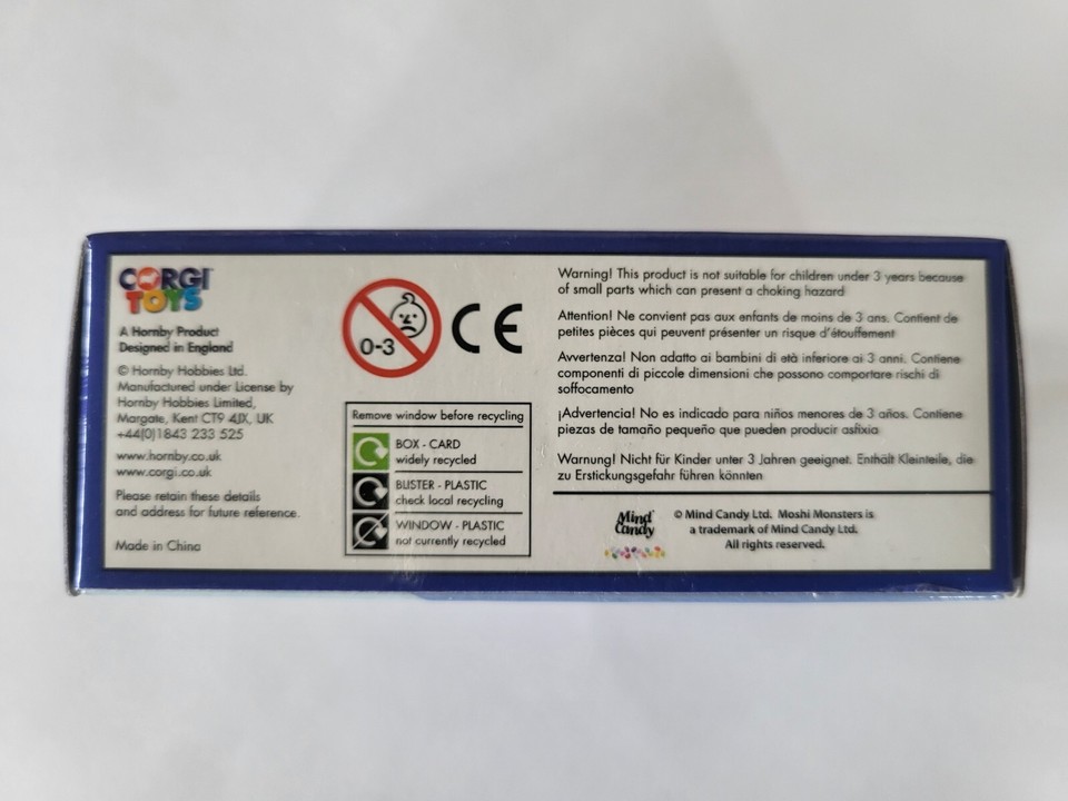 Moshi Monsters Corgi Toys Mini Sized Moshi Fun Bus MIB - Very Rare ...