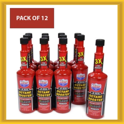 12 x Lucas Oil 10026-PK12 Octane Booster Fuel System Additive 15-Ounce ...