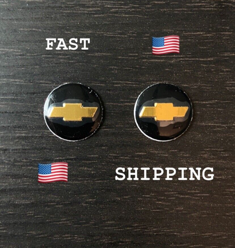 NEW CHEVROLET 2pcs - 14mm Key Fob Emblem Sticker Decal Logo Remote ...