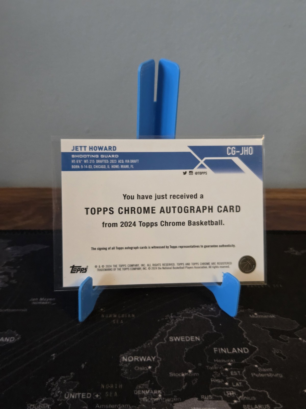 2023-24 Topps Chrome - Autographs Jett Howard #Cg-Jho Refractor (AU, RC ...
