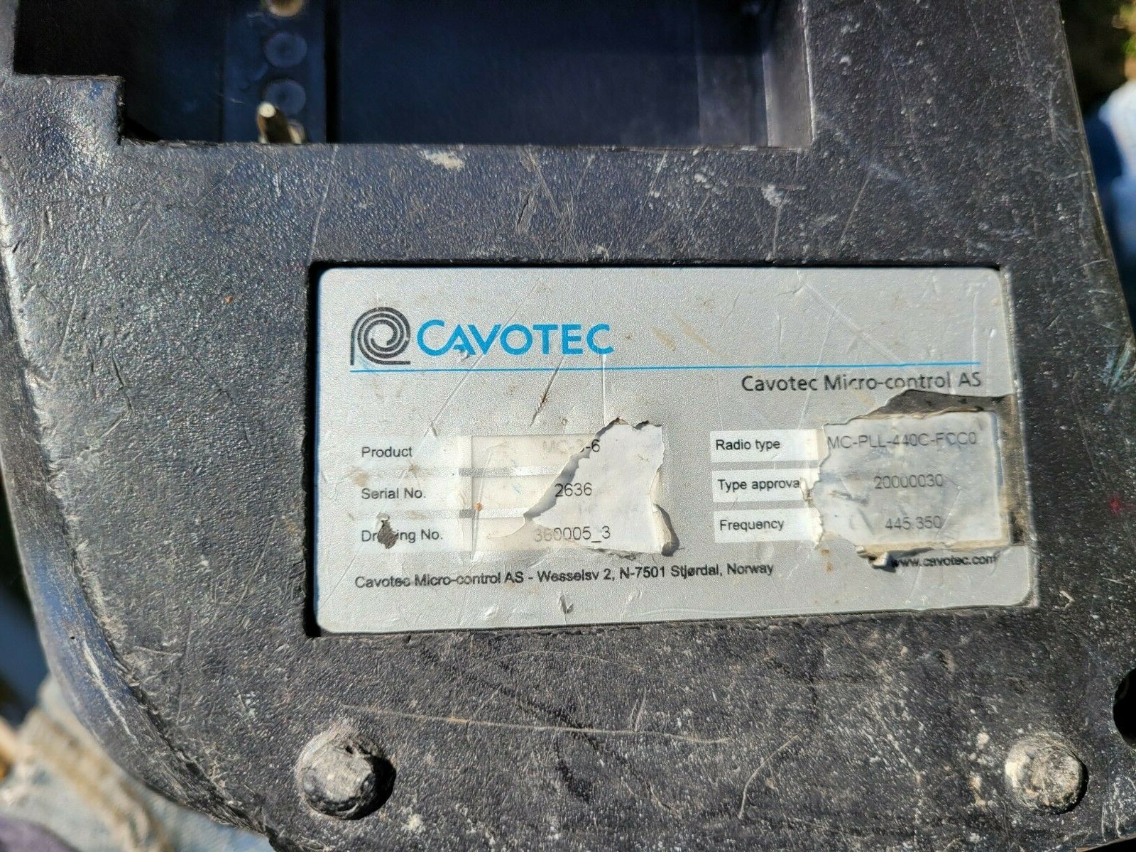 Cavotec MC-3-6 Radio Remote Control for Mining/Crane/Oil Application | eBay