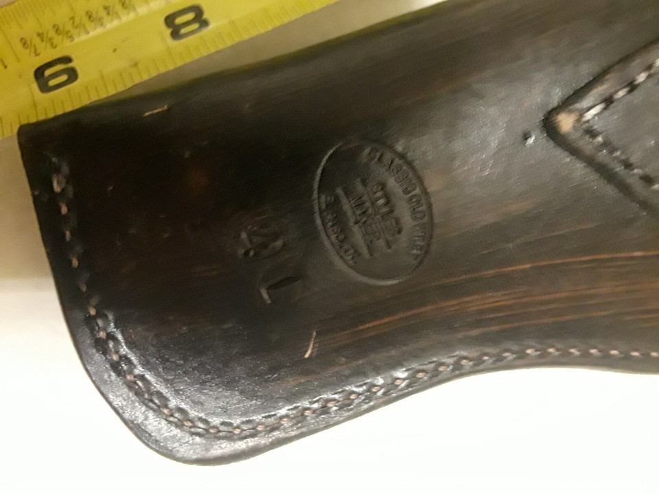 Leather "Classic Old West Styles MAKER Engraved Pistol Holster-AND ...