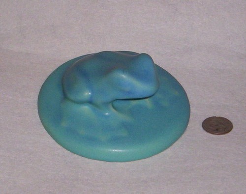 VAN BRIGGLE FROG Blue Turquoise | eBay