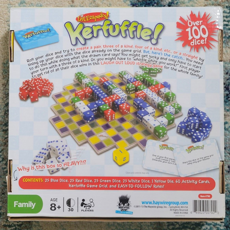 Haywire Group Kerfuffle Family Dice Strategy Board Game Dicecapades ...