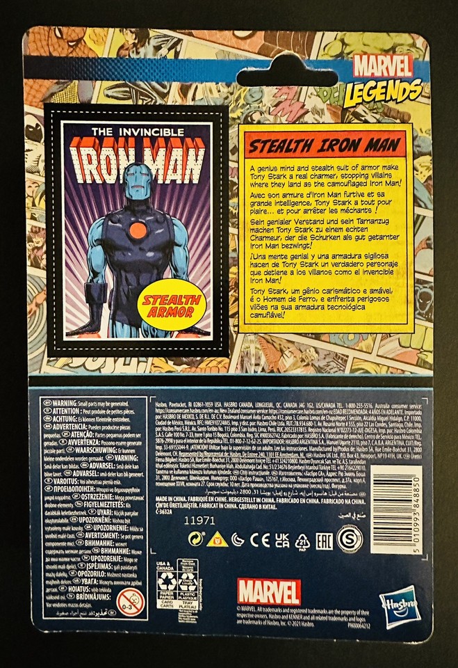 Hasbro Marvel Legends Retro 3.75 Inch Action Figure-Stealth Armor Iron ...