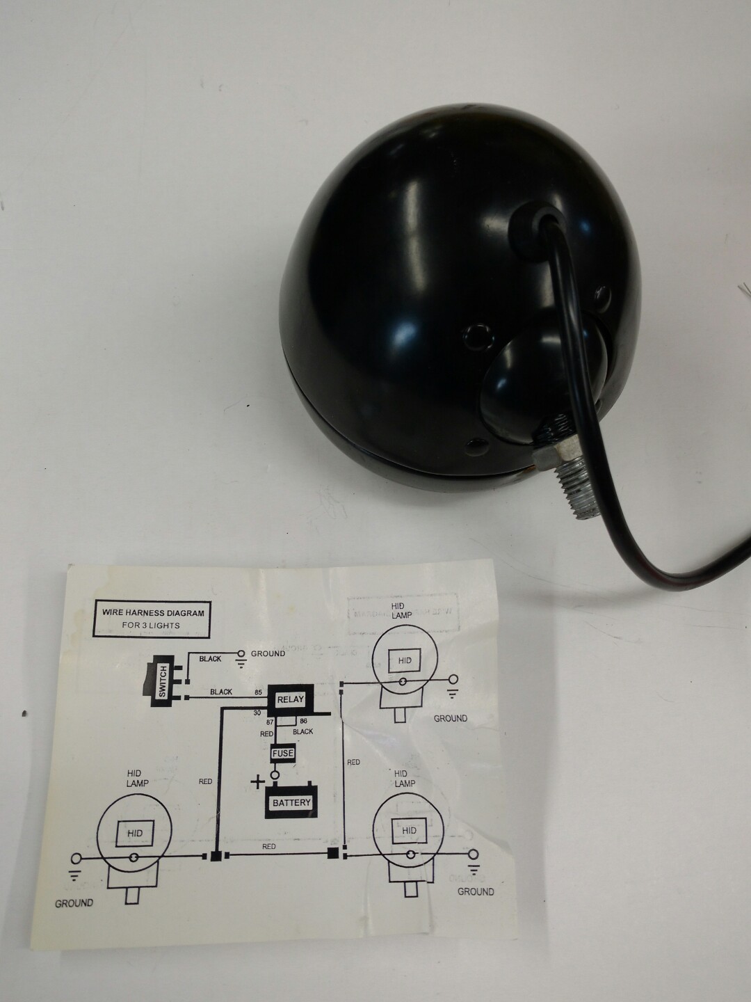 Hid Off Road Fog Light 6-Inch Black Rugged Ridge X 15205.01 jeep ...