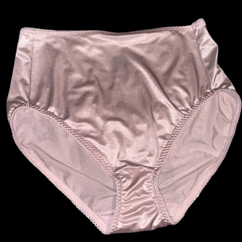 Vanity Fair Rose Pink Satin Second Skin Shaping Panties Sz 9 2XL Brief ...