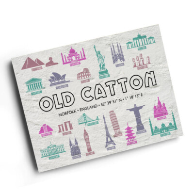A4 PRINT - Old Catton, Norfolk, England - World Landmarks | eBay UK