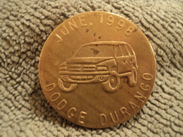Vintage 1998 Dodge Durango Open House Ram’s Head Auto Token Newark ...