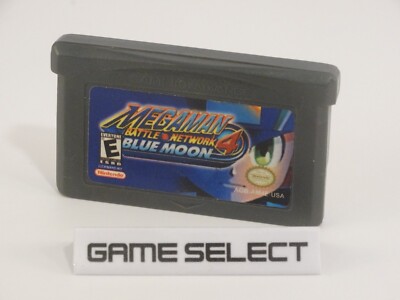 MEGAMAN BATTLE NETWORK 4 BLUE MOON NINTENDO GAME BOY ADVANCE GBA e DS ...