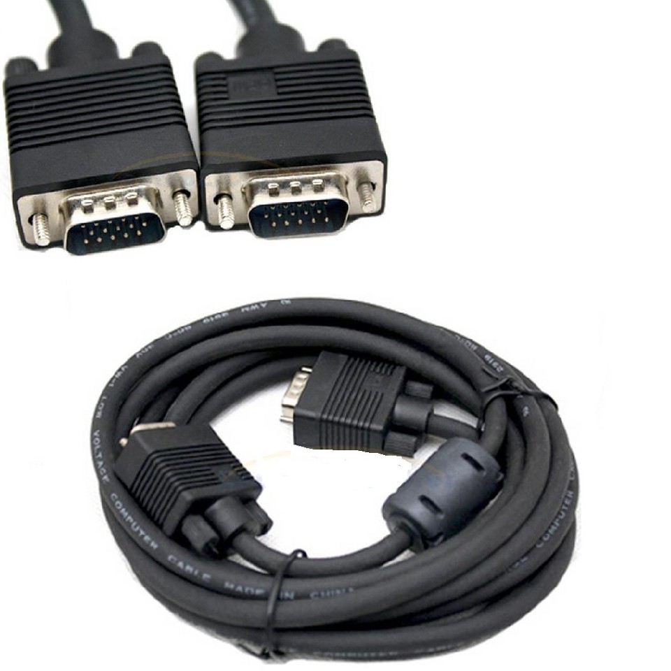 6FT 10FT 25FT 50FT 75FT 100FT HD15 SVGA VGA Monitor Cable M/M Male To ...