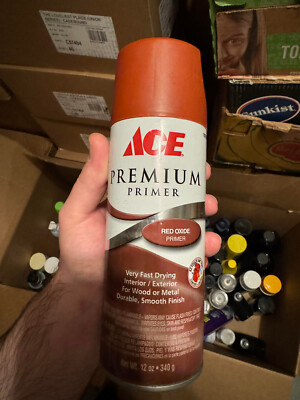 Ace Premium Smooth Red Oxide Paint + Primer Enamel Spray 12 oz | eBay