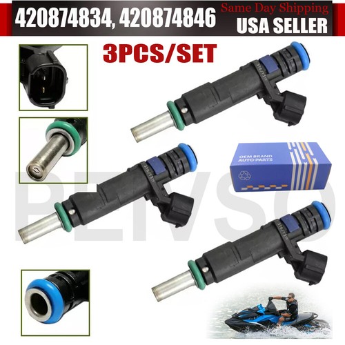 3Pcs Fuel Injector For Sea-Doo GTI 155 2011-2017 GTR 215 2012-2016 RXT ...