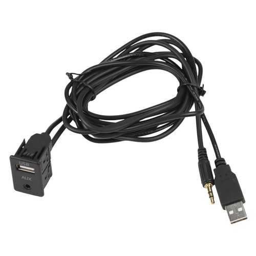 Car AUX USB Male Dash Mounting Adapter for Car and RV Audio Connection ...