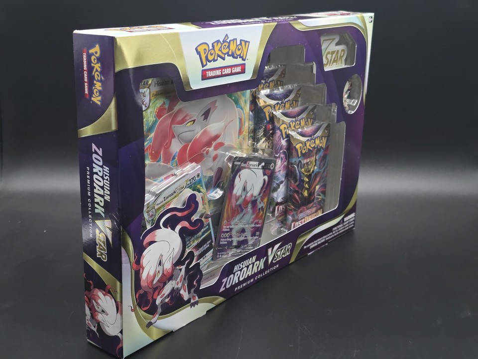 Pokemon TCG Hisuian Zoroark VSTAR Premium Collection Box - New / Sealed ...