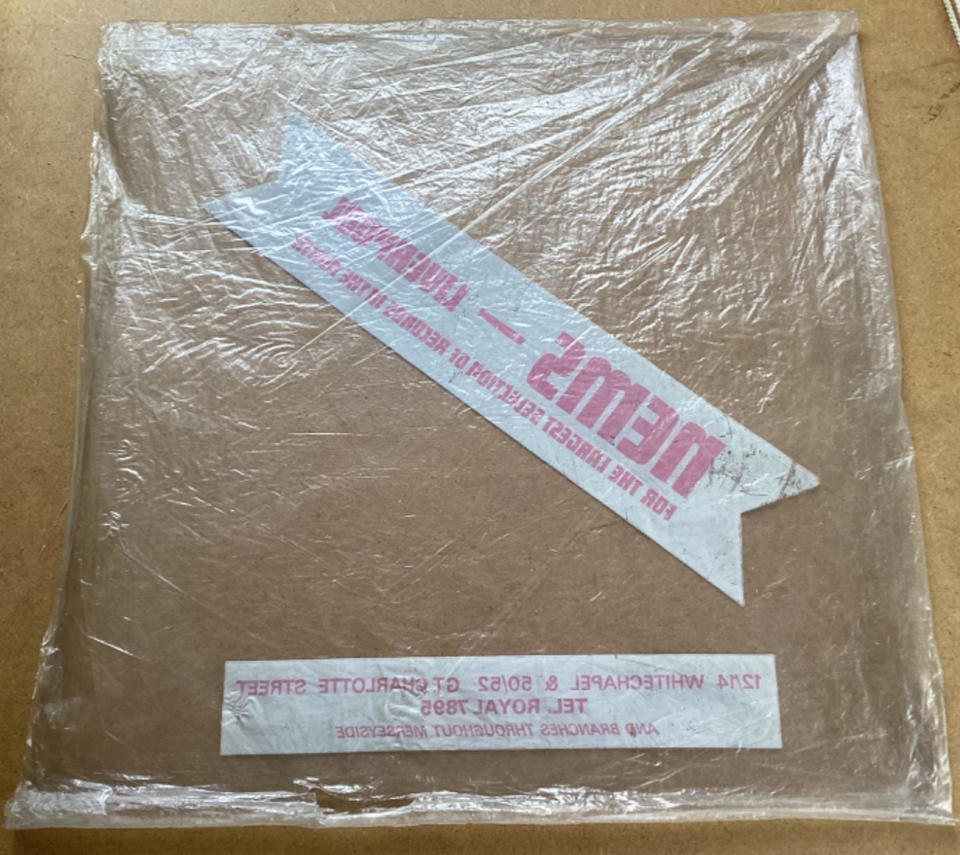 NEMS LP RECORD BAG Brian Epstein THE BEATLES NEMS LIVERPOOL circa 1963 ...