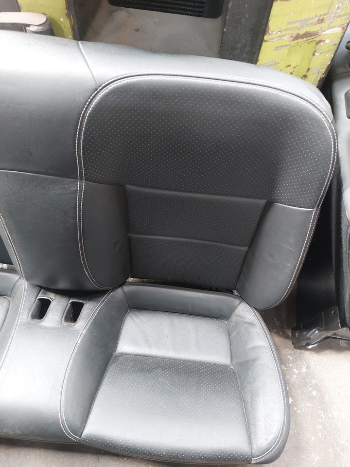 PEUGEOT 207 CC BLACK LEATHER FRONT + REAR SEATS CABRIOLET INTERIOR ...