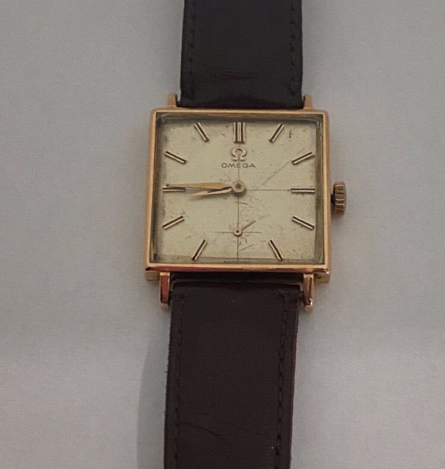 OMEGA 18k Solid GOLD, Caliber 302, Manual Wind, Swiss Made, 1958 tank ...