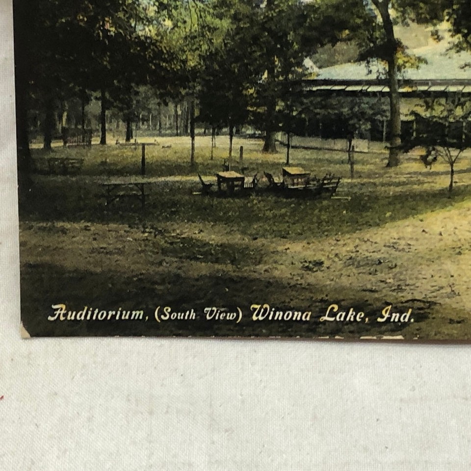 Vintage 1909 Winona Lake Indiana Postcard | eBay