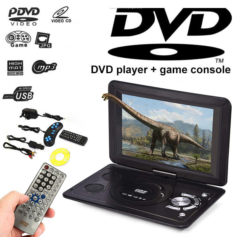 13.9'' LCD Widescreen DVD Player Movie CD Player w/Game Joystick+Remote ...
