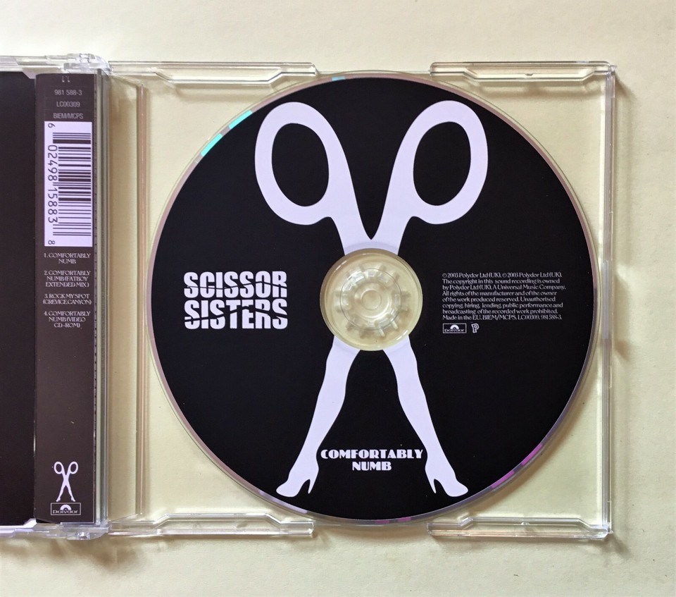 Scissor Sisters 'Comfortably Numb' CD single (Polydor, 2003) 3 tracks ...