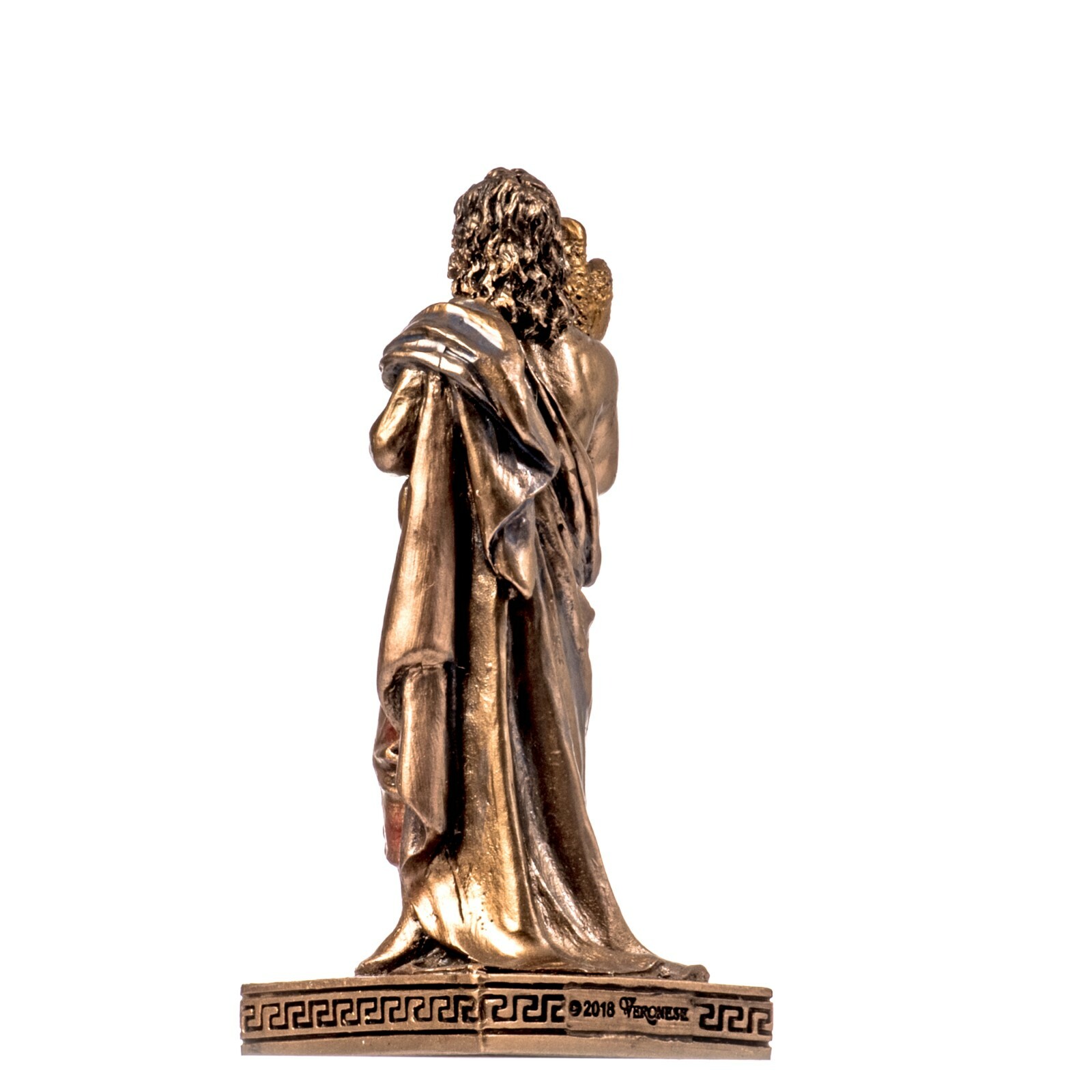Zeus Jupiter Greek God of Thunder Miniature Cold Cast Bronze Statue 3. ...